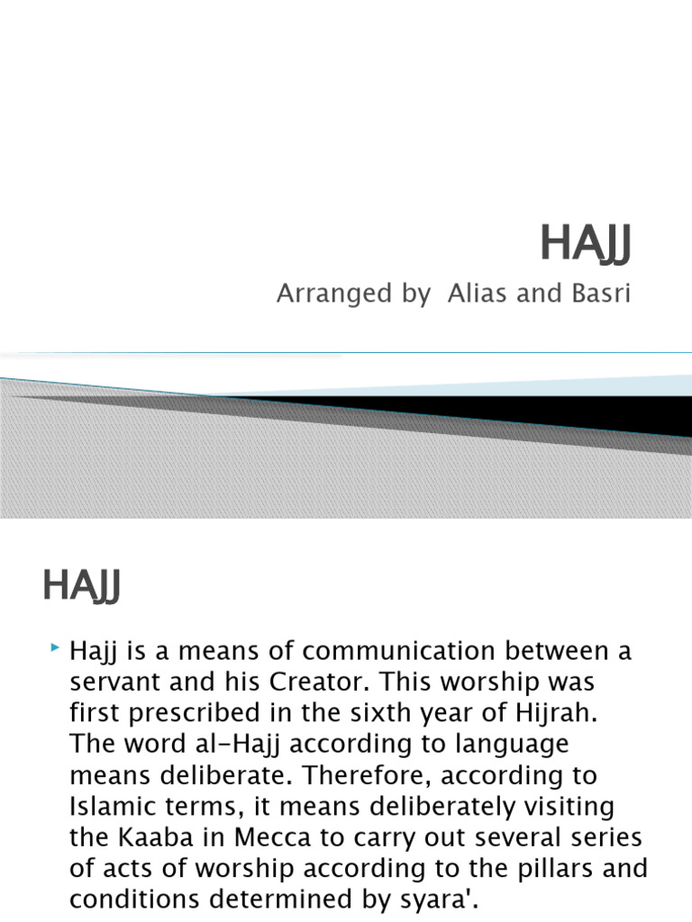 Hajj | PDF | Semitic Words And Phrases | Monotheism