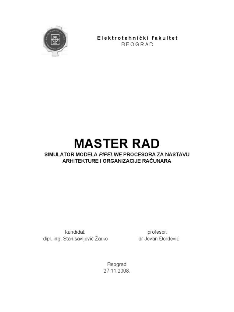 Master Rad