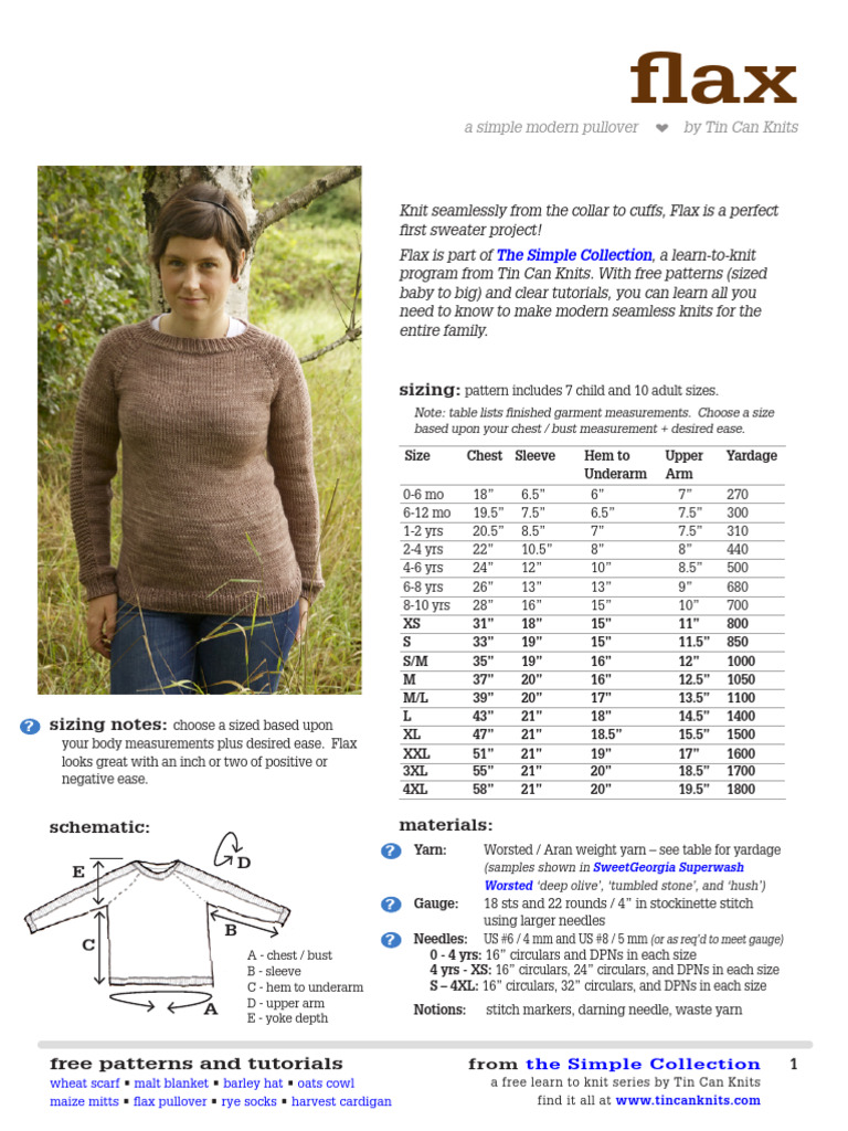 Flax | PDF | Knitting | Basic Knitted Fabrics