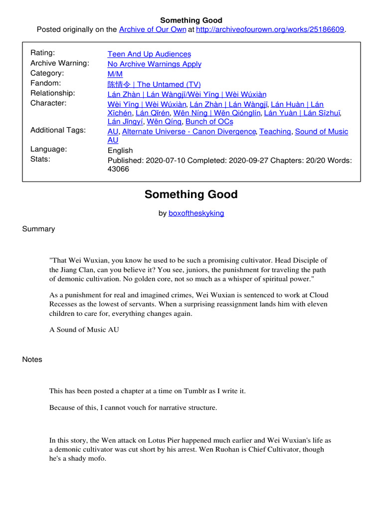 Something Good | PDF