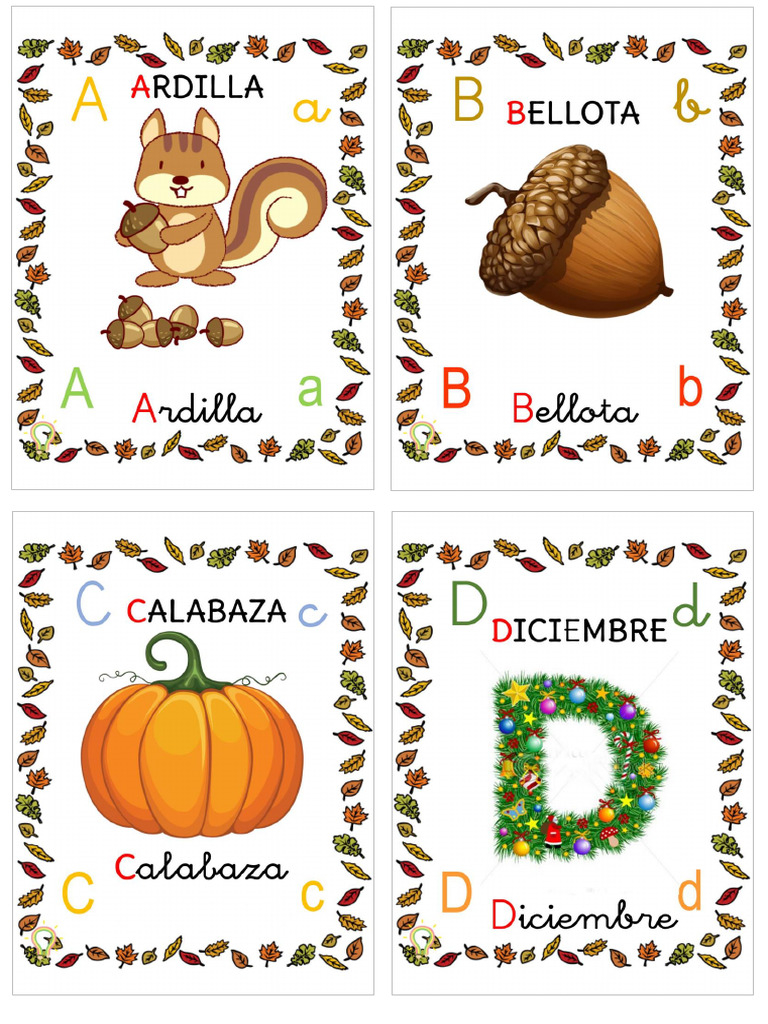 Abecedario Otoño | PDF