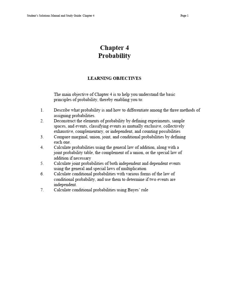 ch04 Ken Black Student Solutions | PDF | Probability | Sampling (Statistics)