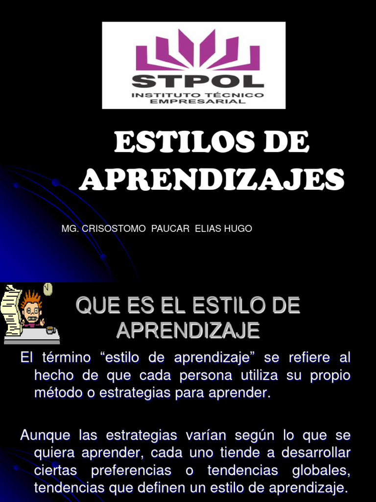 Estilos de Aprendizaje | PDF | Aprendizaje | Hemisferio cerebral