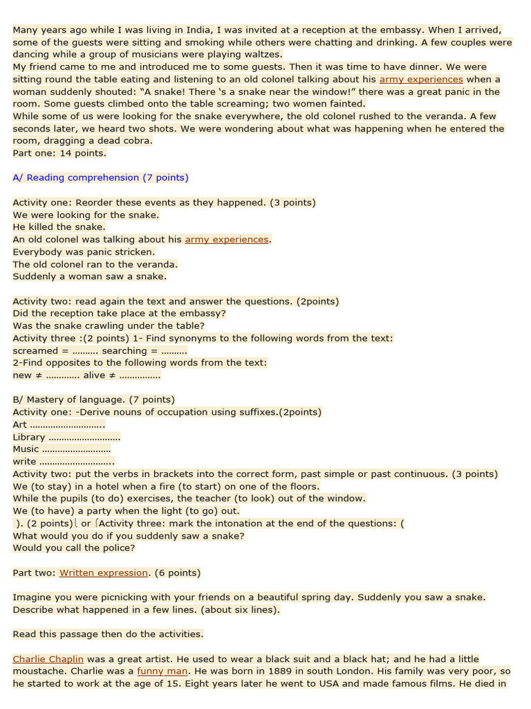 Many Years Ago While I Was Living in India | PDF | Algiers | Linguistics