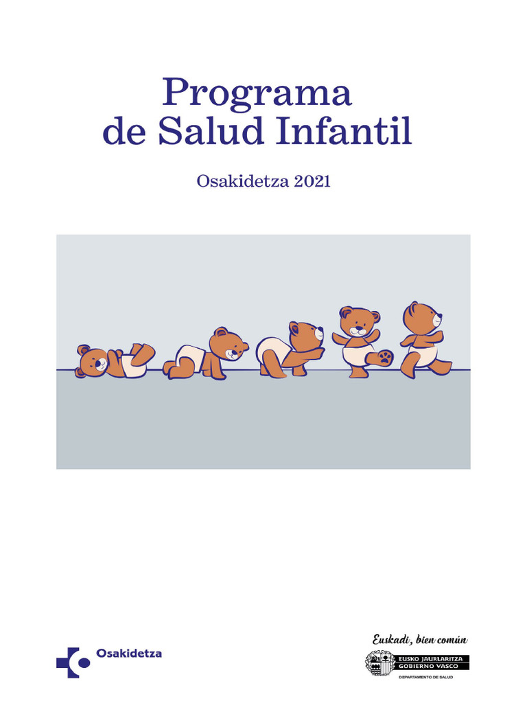 Osakidetza Programa Salud Infantil 2021 | PDF | Etapas de la vida humana | Cuidado de la salud