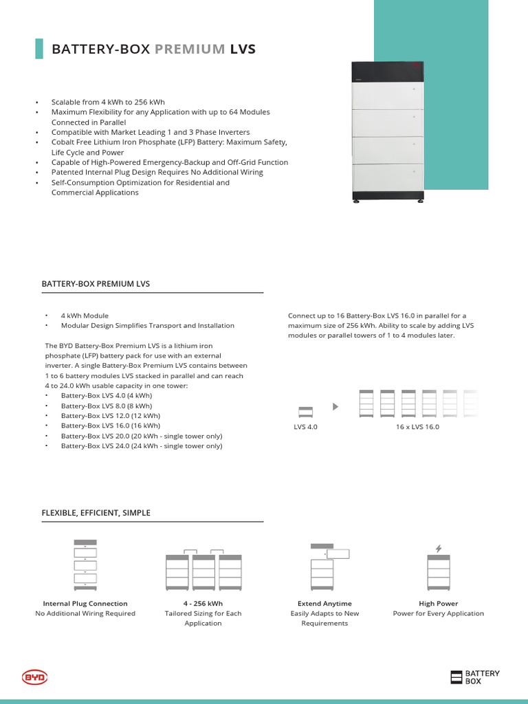 Premium - Datasheet - LVS V2.1 EN | PDF | Power (Physics) | Electric Power