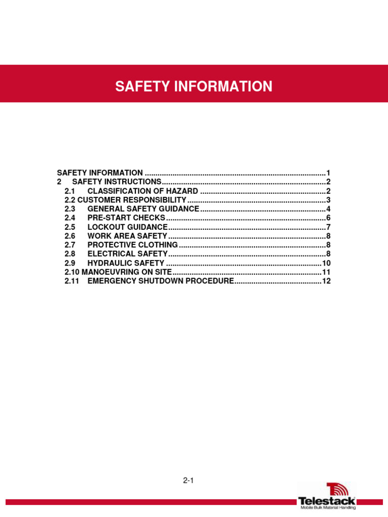 Safety Instructions | PDF | Safety | Hazards