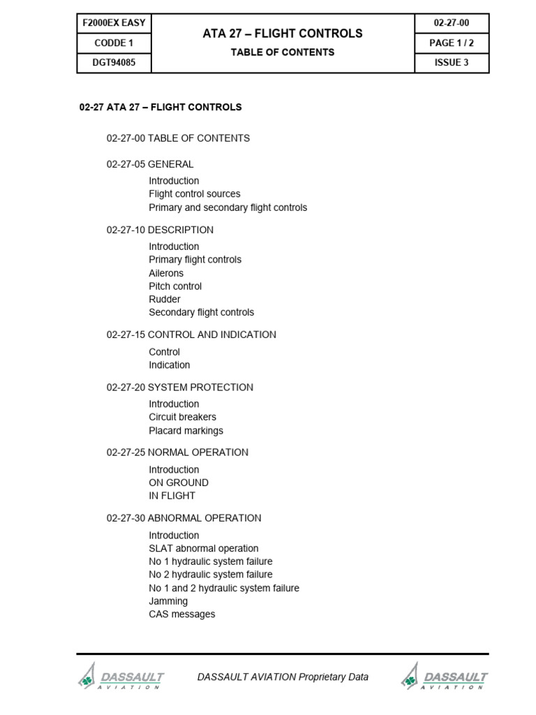 Falcon 200DX FLT CTLS I | PDF
