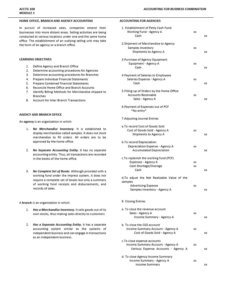 Module 1 Buscom | PDF | Debits And Credits | Depreciation