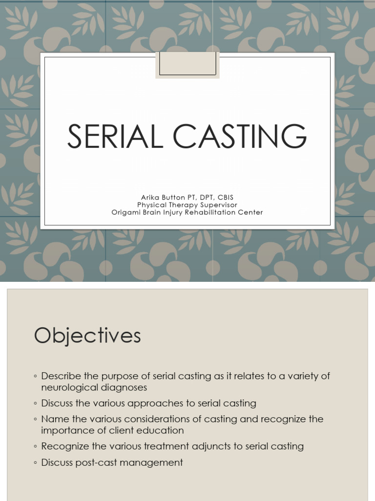 Serial Casting for Cerebral Palsy | PDF | Technology & Engineering
