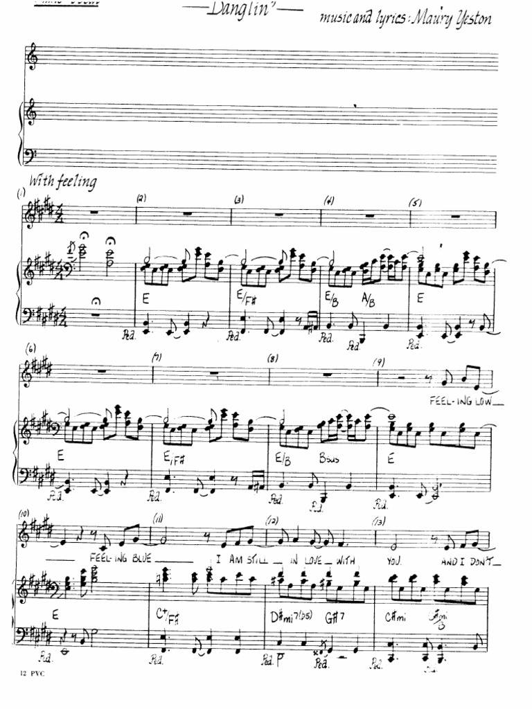 Maury Yeston-Danglin' | PDF