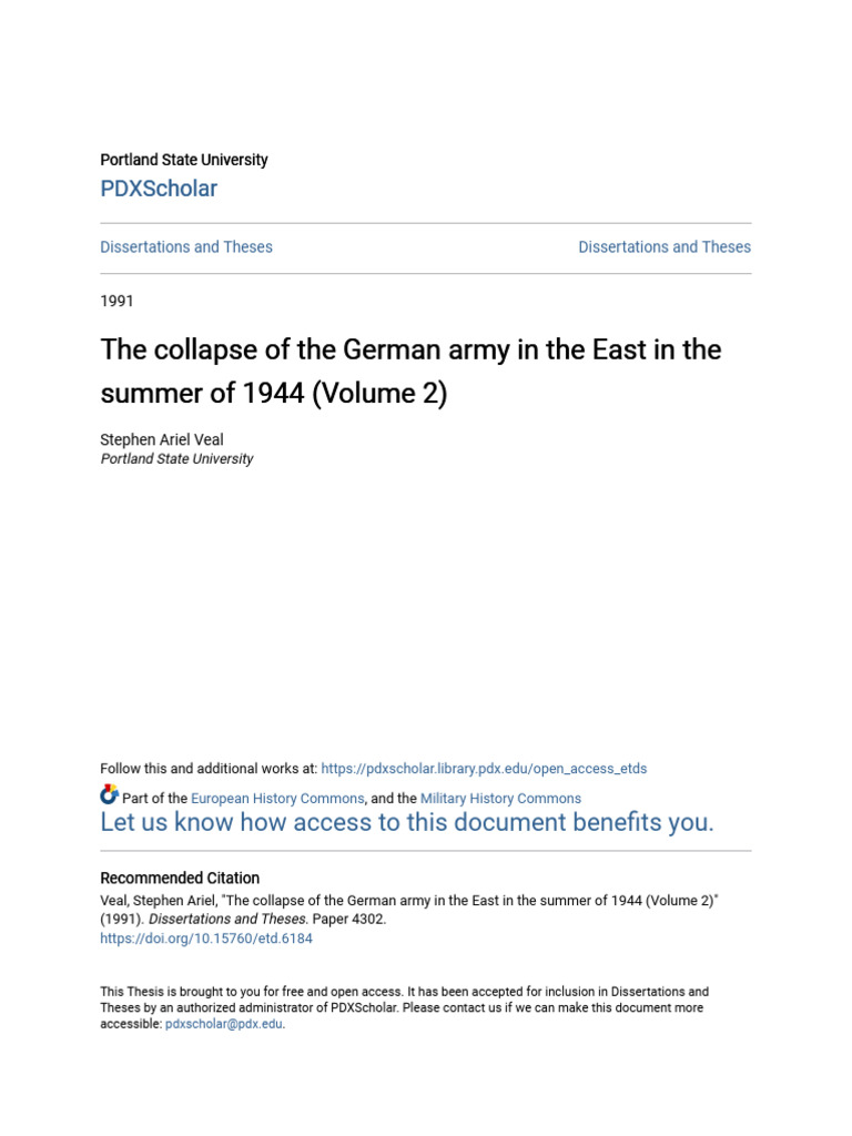 German Army Collapse in 1944 East | PDF | Division (Military) | Tanks