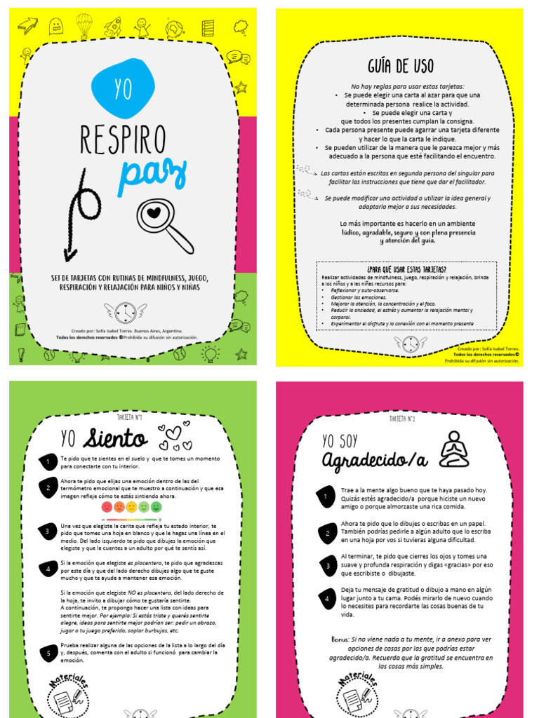 YO RESPIRO PAZ - Versión PDF Imprimible-2 | PDF | Las emociones ...