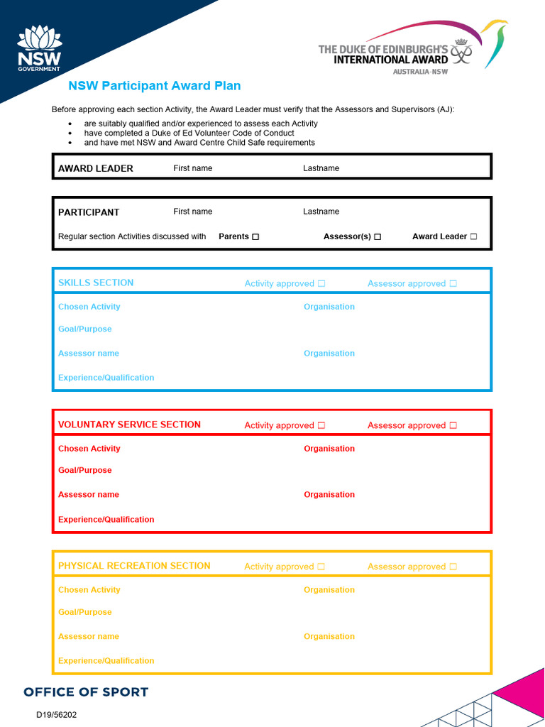 Duke of Ed Assessor Form | PDF