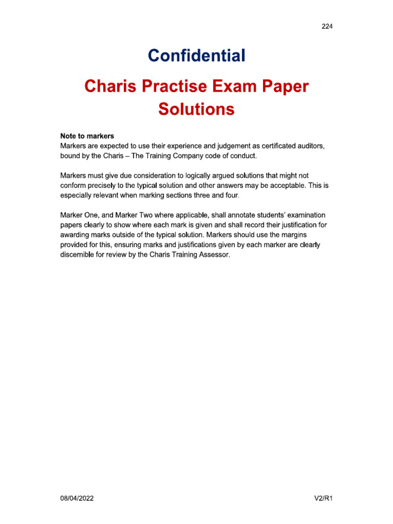 Sample Paper Solution | PDF