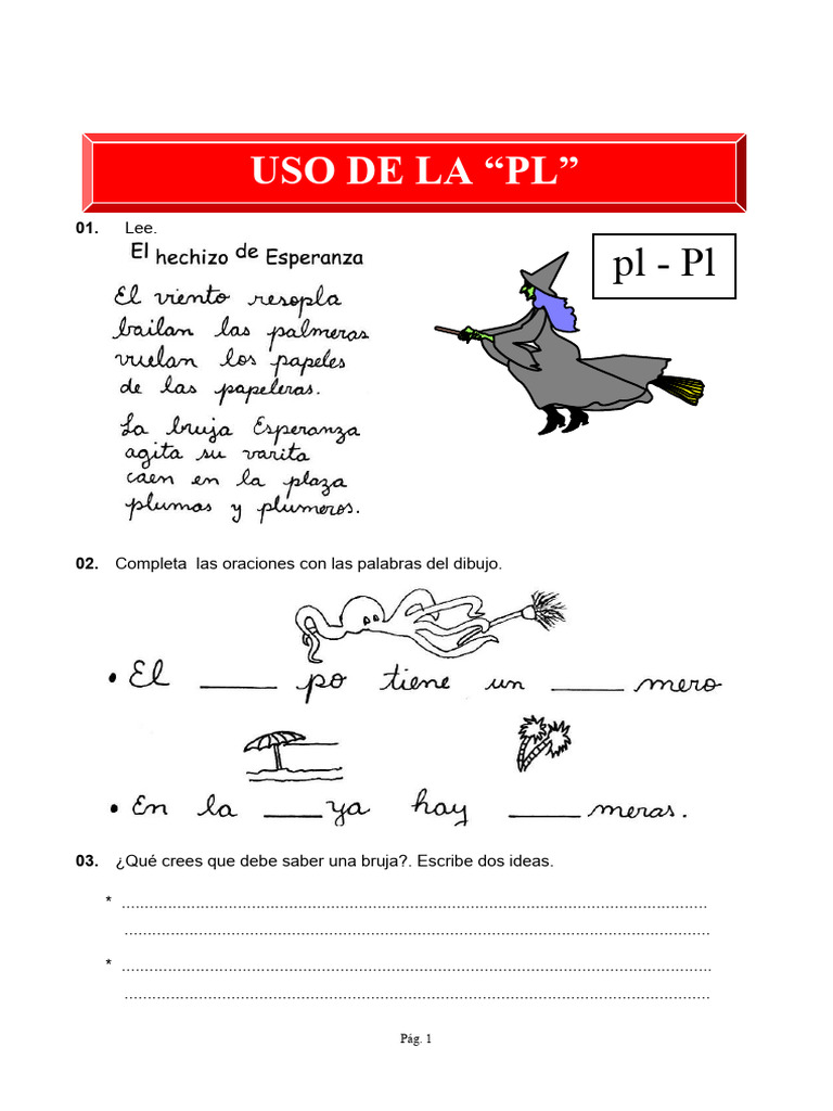 La letra Pl | PDF