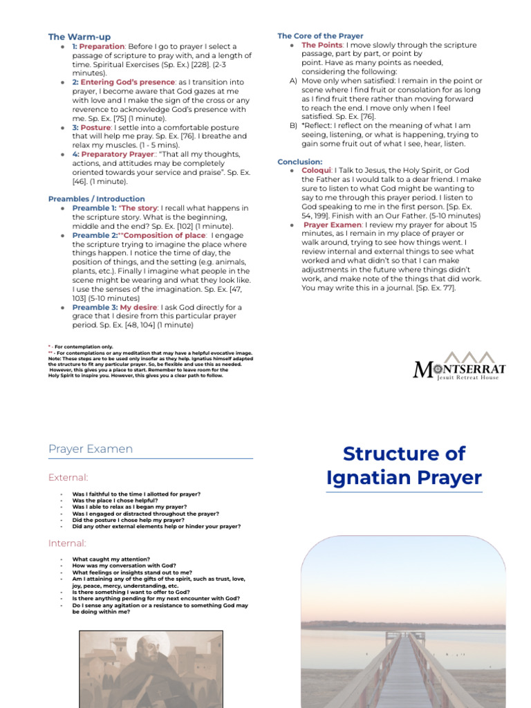 Steps for Ignatian Prayer Practice | PDF | Prayer | Christian Mysticism