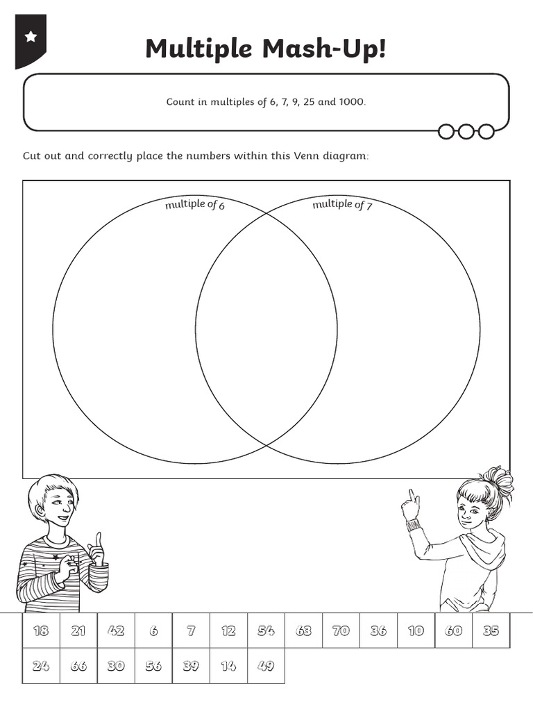 Multiples of 6 7 9 25 and 1000 Differentiated Worksheet | PDF | Mathematics