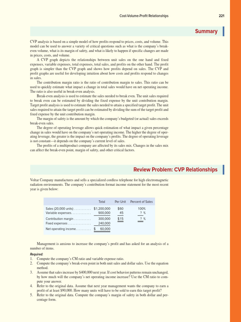 PRINT - CVP Practice Test | PDF | Economies | Management Accounting