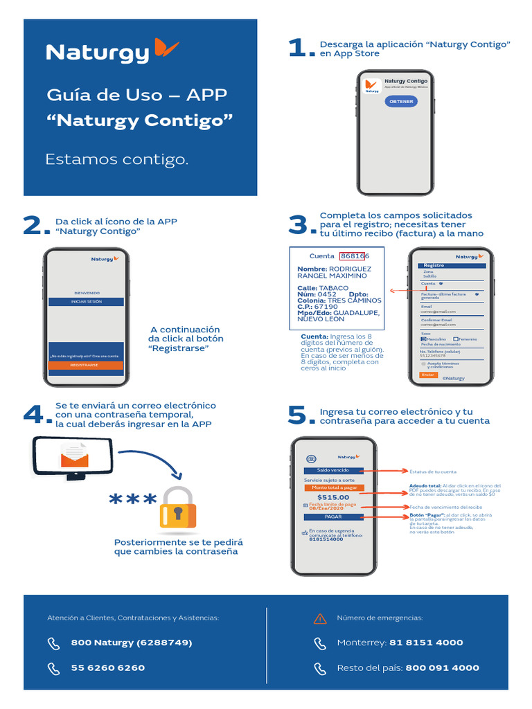 Guía Registro y Uso App Naturgy | PDF | Aplicación movil | Informática