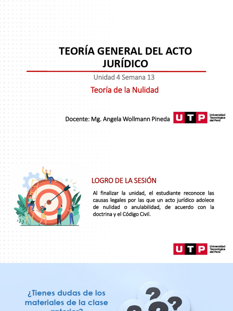 Semana 13 - ACTO JURÍDICO | PDF | Derecho