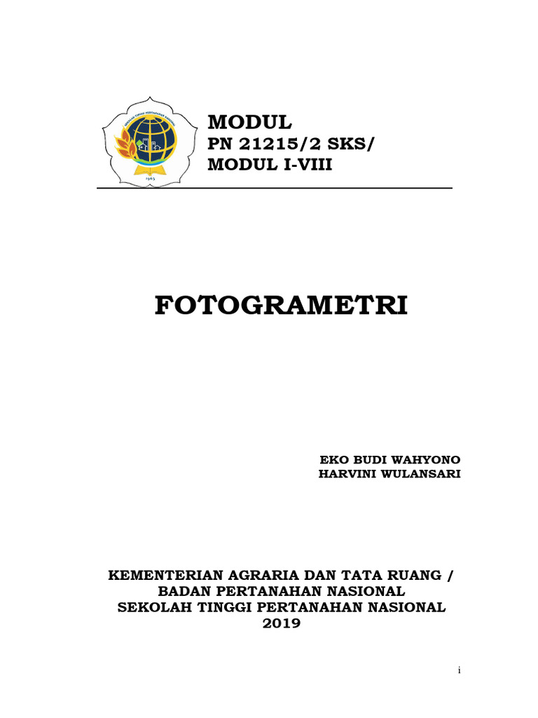 Cover Modul Fotogrametri Div | PDF | Komputer