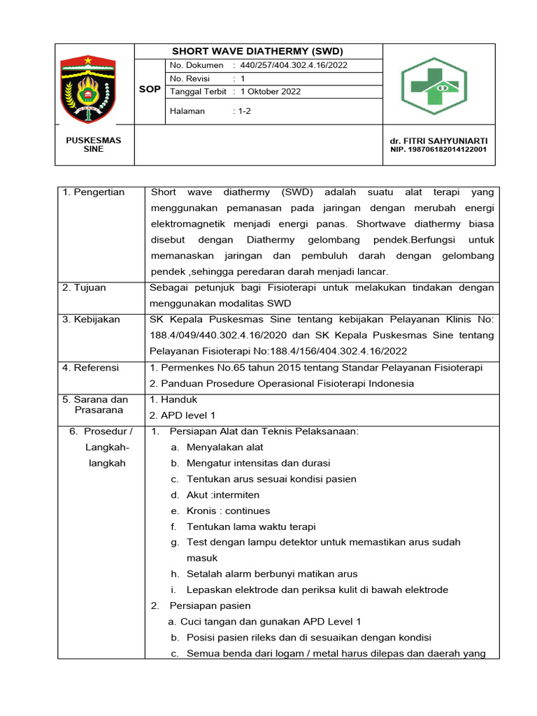 257 Sop SWD | PDF | Pengembangan Diri | Sains & Matematika