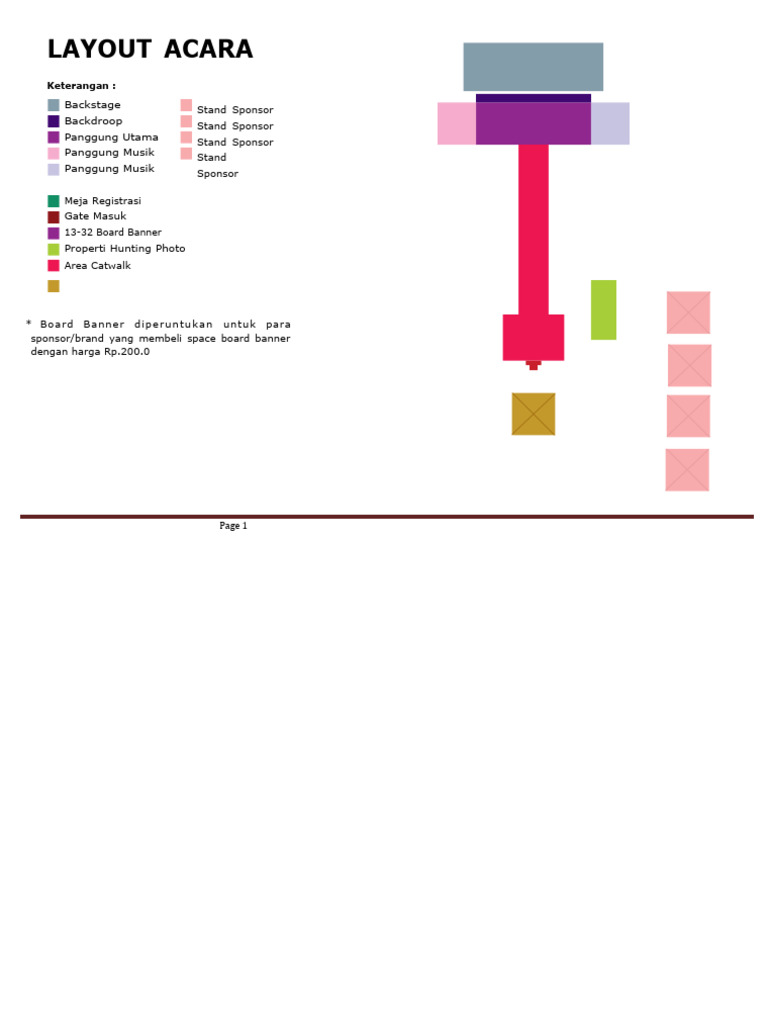 Layout Acara dan Stand Sponsor | PDF