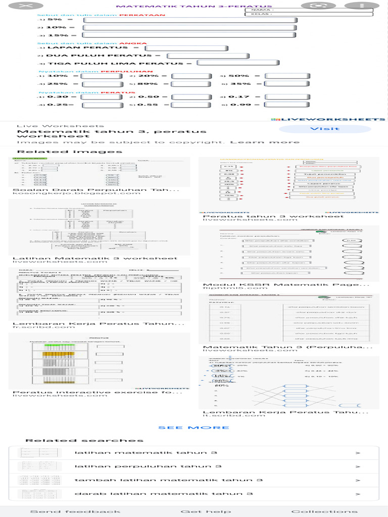 Latihan Peratus Tahun 3 - Google Search | PDF | Metode & Bahan Ajar