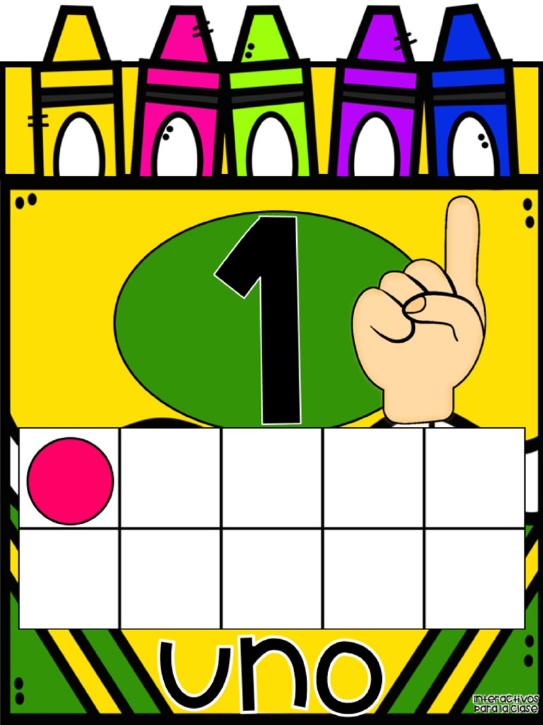 30 Platino Números 1 Al 10 Crayola | PDF