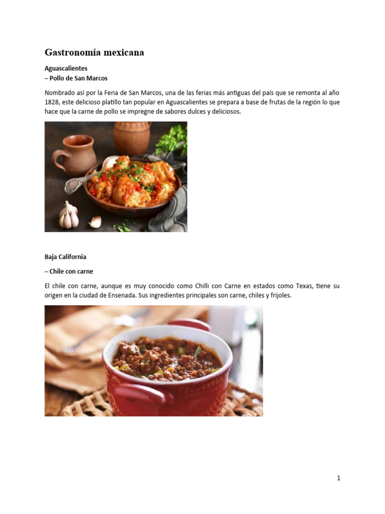 Gastronomía mexicana | PDF | Cocina mexicana | Cocina latinoamericana