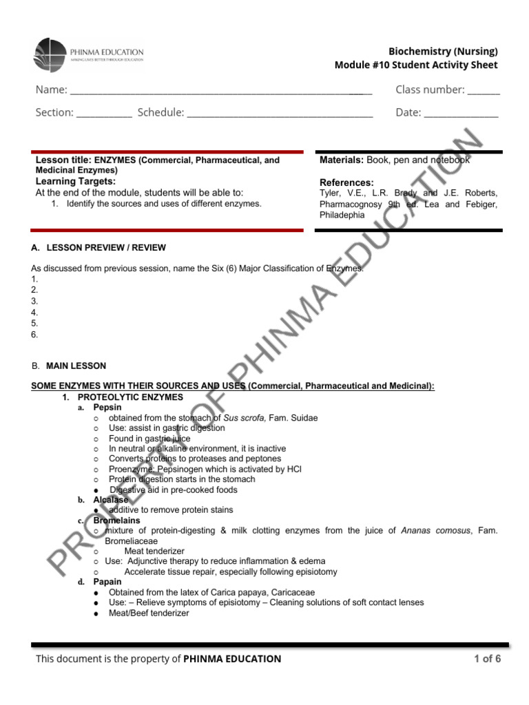 Bio 024 - Session 10 Sas Nursing (New Format) - Watermark | PDF | Wellness
