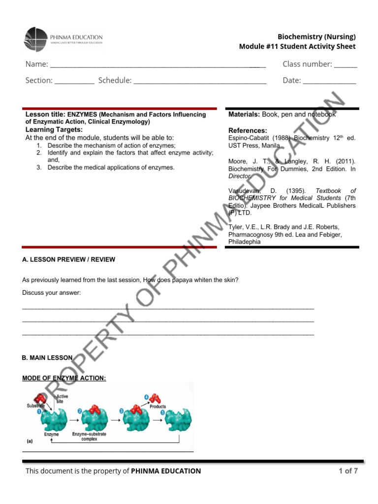 Bio 024 - Session 11 Sas Nursing (New Format) - Watermark | PDF ...
