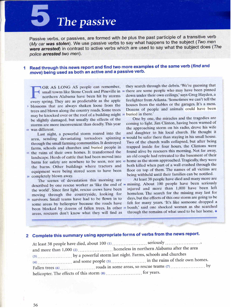 Reading Exercises - Passive Voice - 15 Cópias | PDF