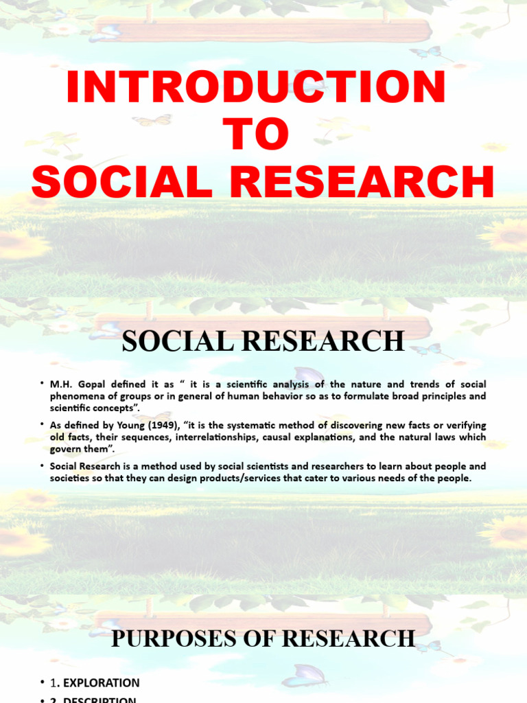 Introduction To Social Research | PDF