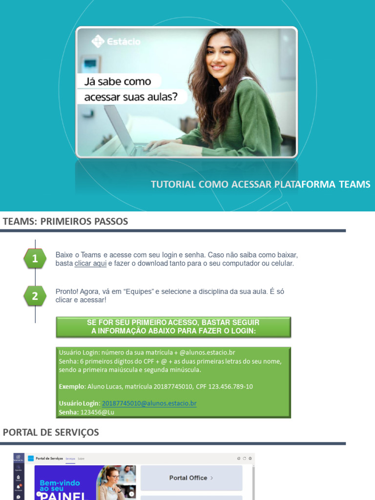 TUTORIAL - COMO ACESSAR PLATAFORMA TEAMS v.3 | PDF