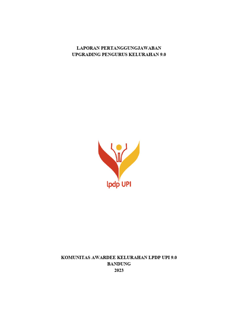 Laporan Pertanggungjawaban Seminar LPDP UPI | PDF | Seni