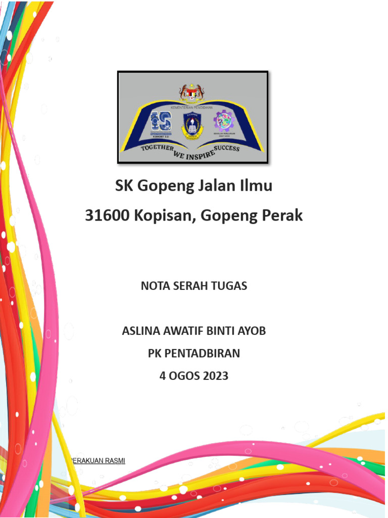 Nota Serahan Tugas | PDF