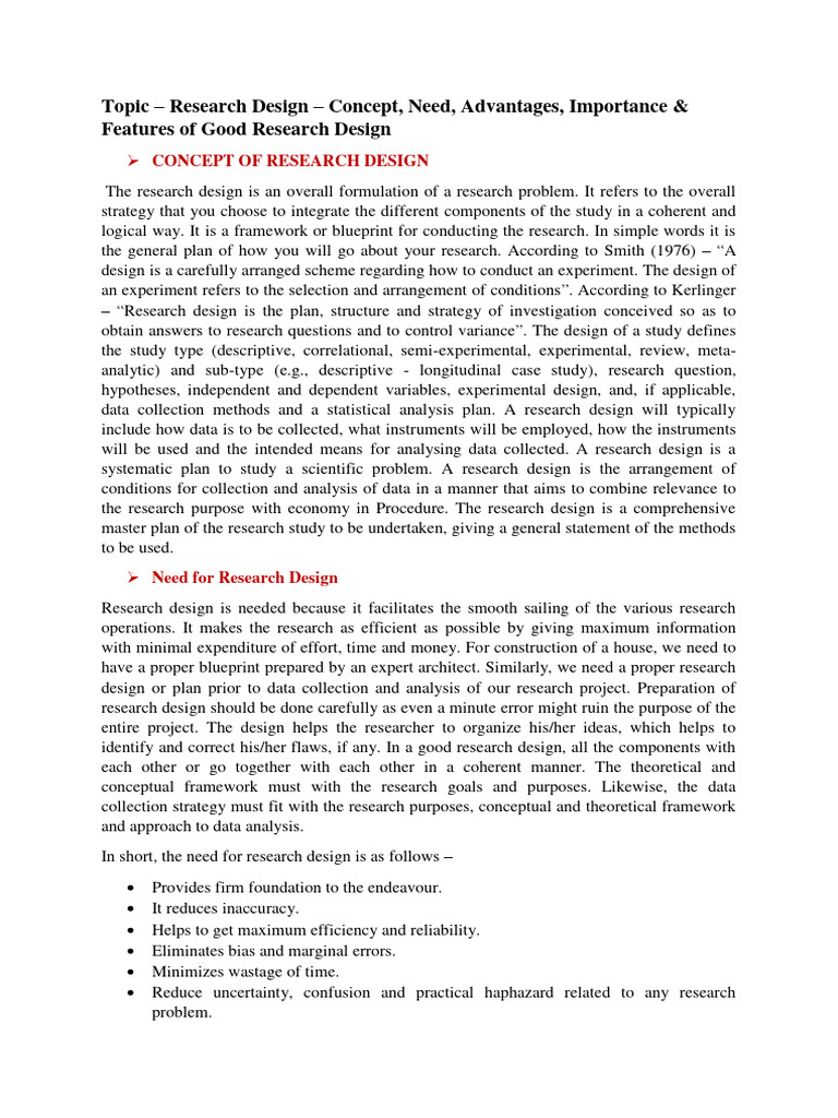 Research Design | PDF