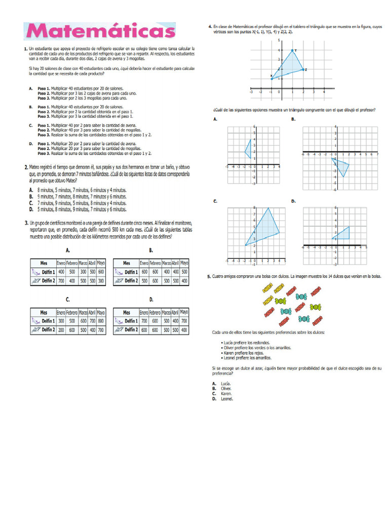 Matematicas 8 Grado | PDF