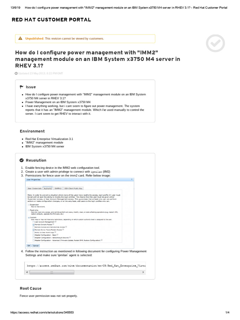 How Do I Configure Power Management With - IMM2 - Management Module ...