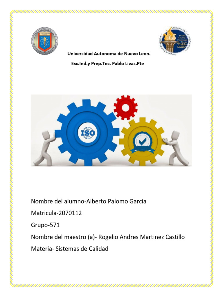 Sistemas de Calidad - Alberto Palomo | PDF