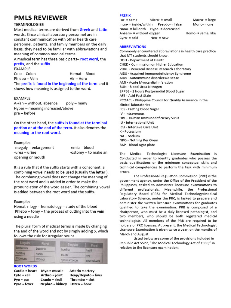 PMLS REVIEWER - EXAM2docx | PDF | Genetics | Bacteria