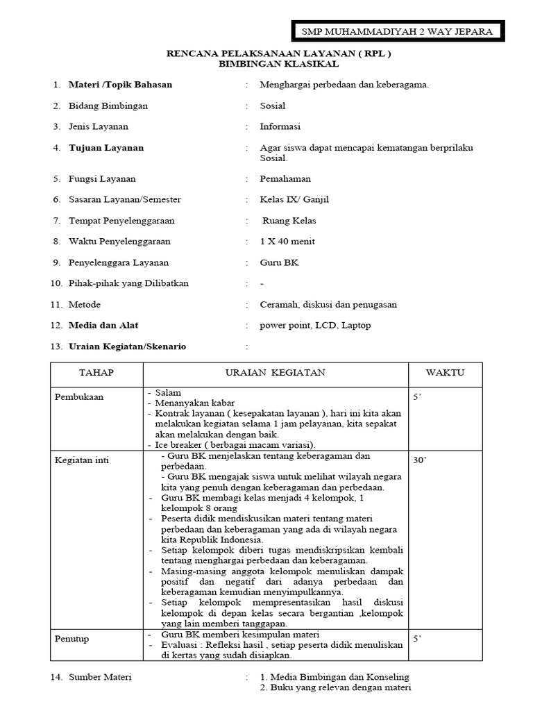 RPL Klasikal Kelas 9 | PDF