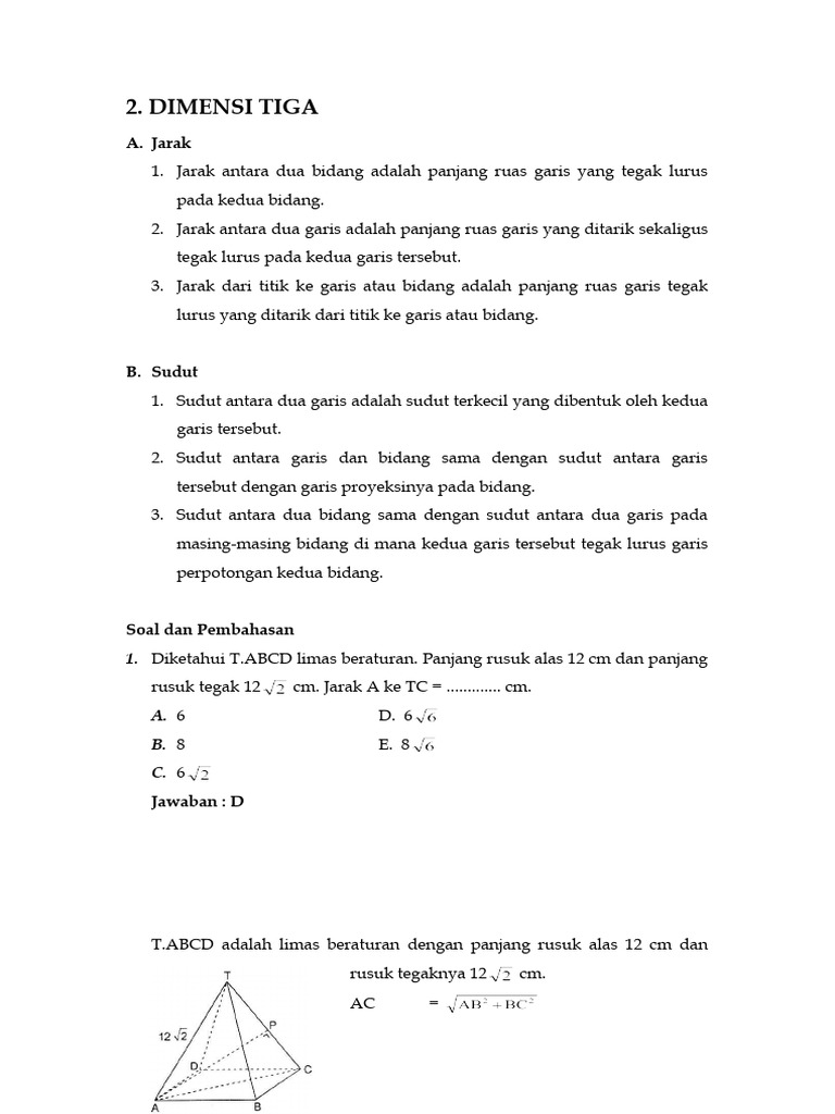5.dimensi Tiga, ADA 10 HAL | PDF