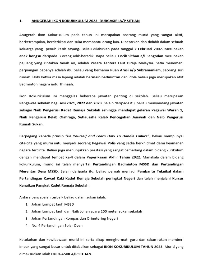Skrip Ikon & Tokoh Murid | PDF