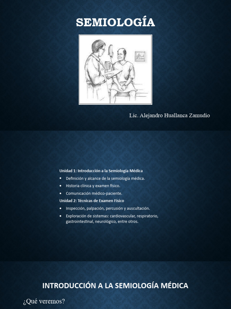 Introducción a la Semiología Médica | PDF | Salud y bienestar