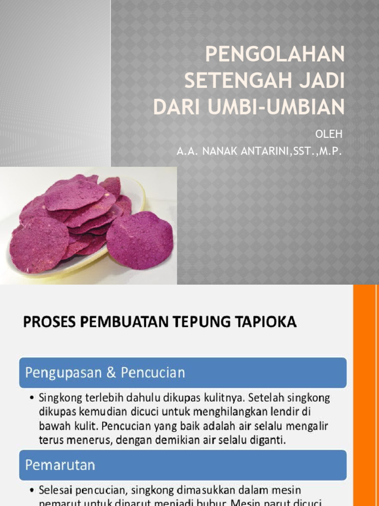 Krupuk Ubi Kayu: Cara Membuat | PDF