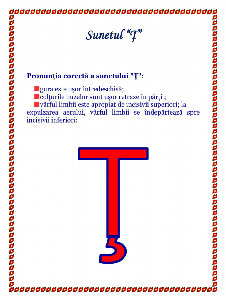 Program Terapeutic - Sunetul Ț | PDF