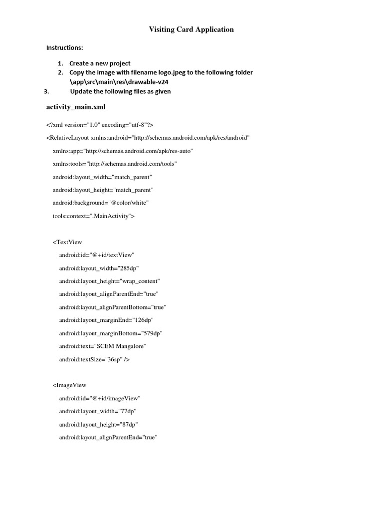 Jmad Lab CLG Code | PDF | Android (Operating System) | Java ...